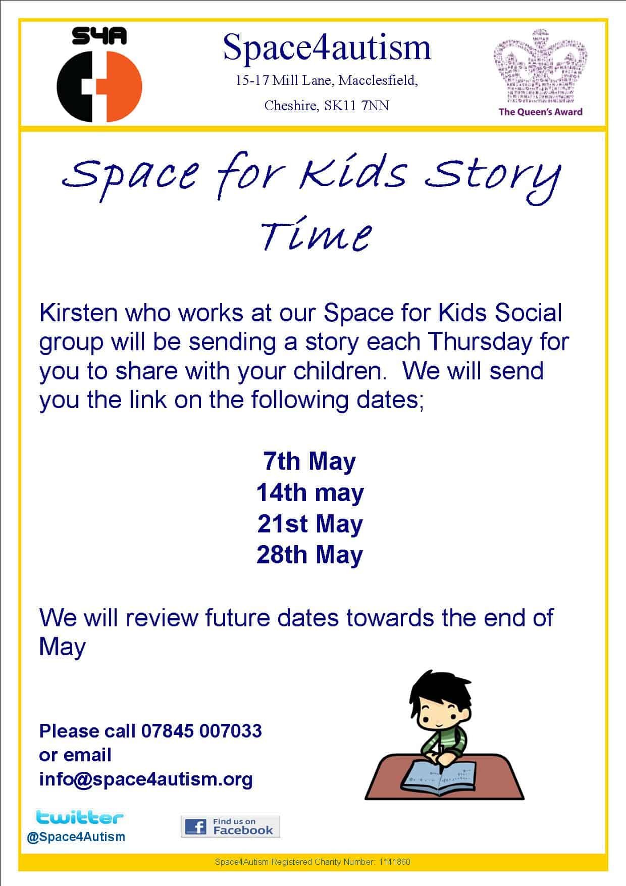 Space for Kids Story Time - Space4Autism