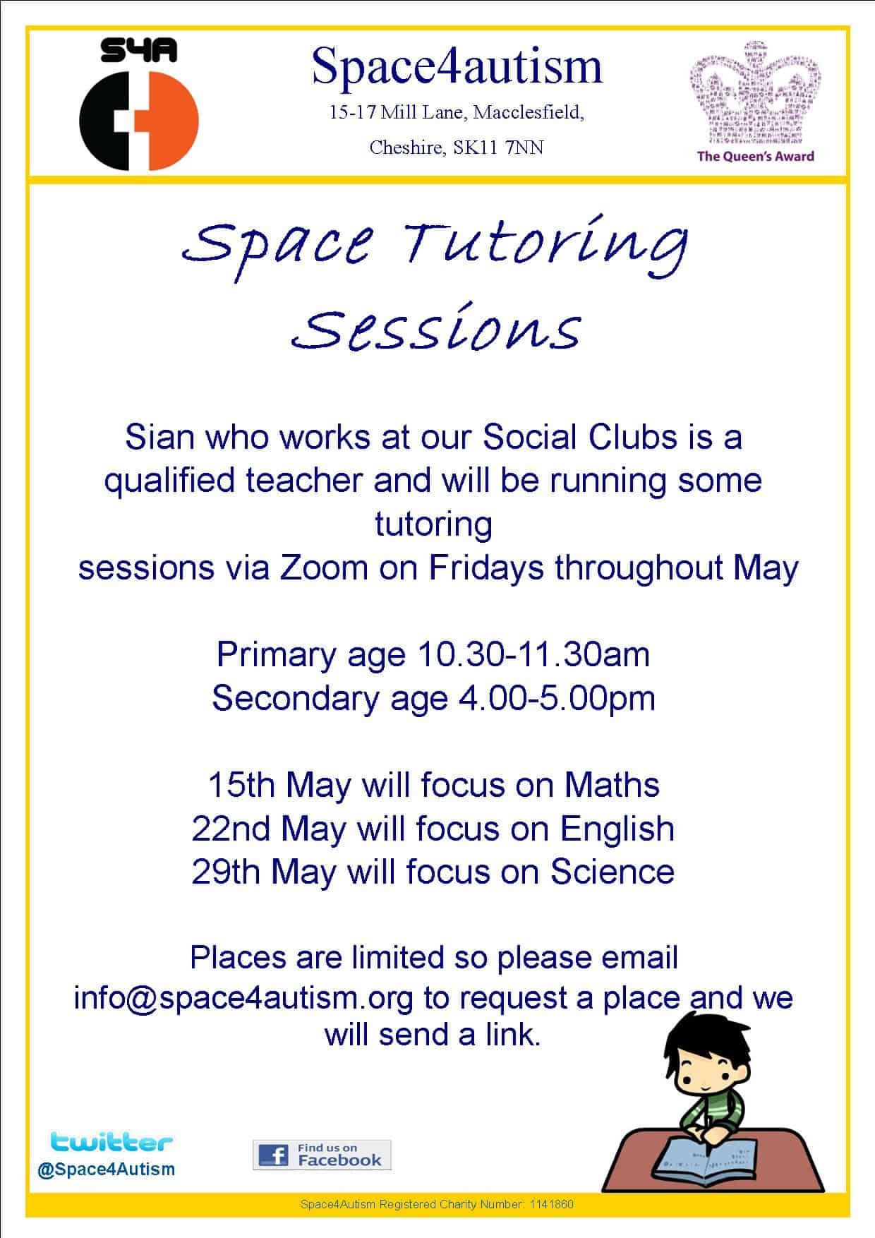 Space tutoring sessions - Space4Autism