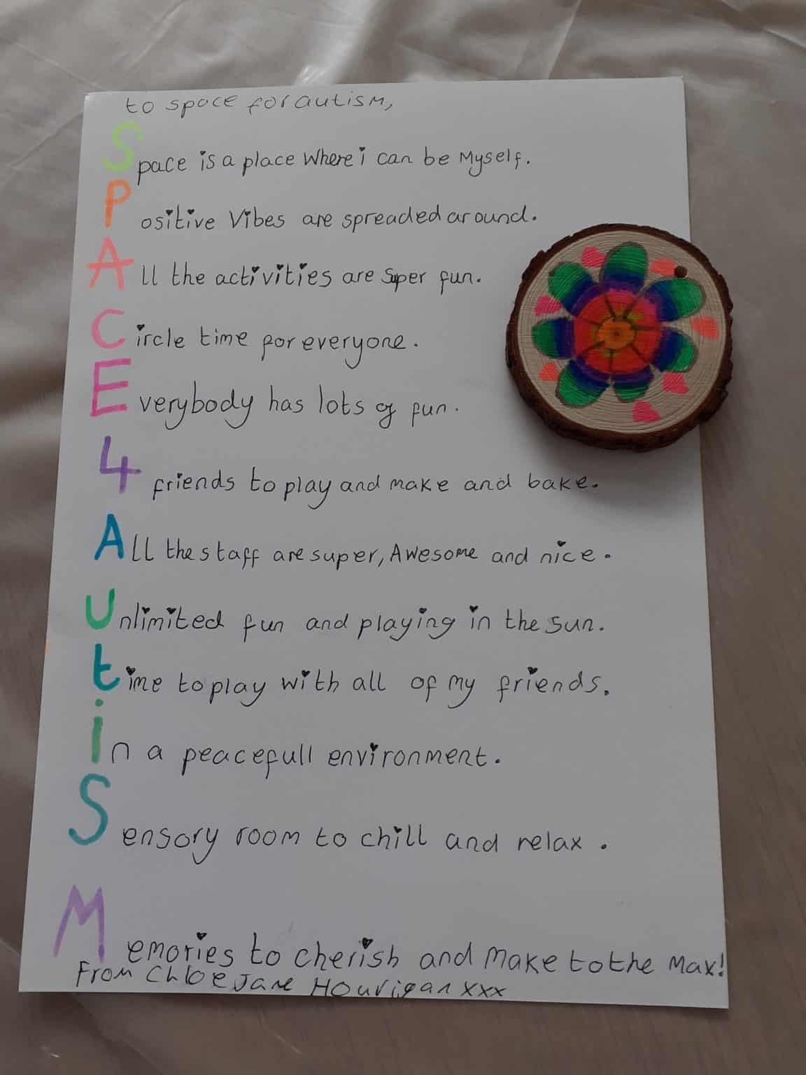 Chloe's Poem - Space4Autism