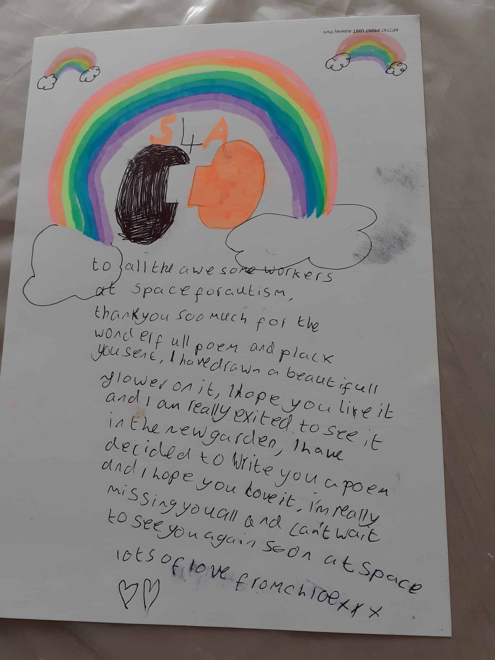 Chloe's Poem - Space4Autism