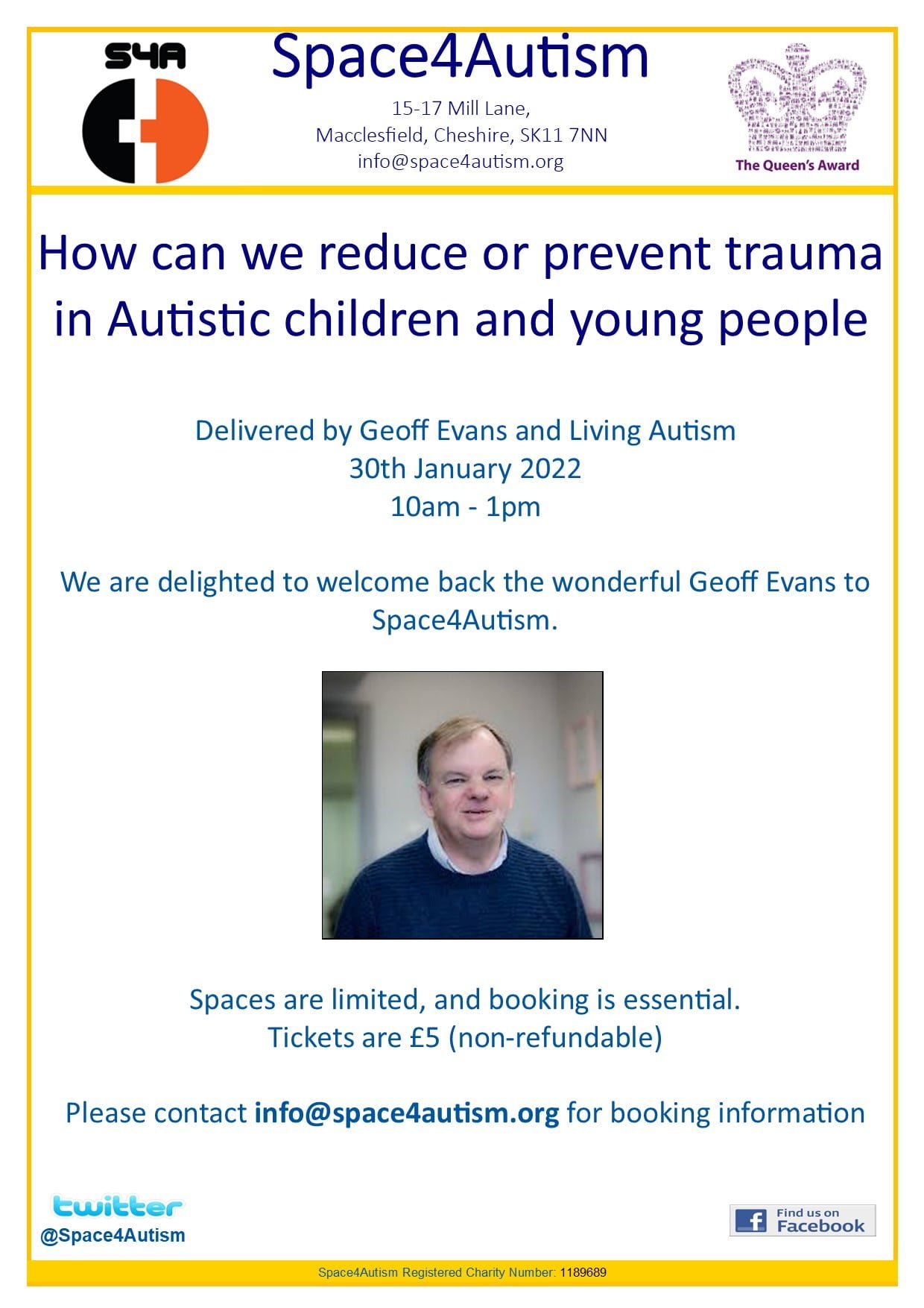 Geoff Evans Workshop - How can we reduce or prevent trauma in Autistic ...