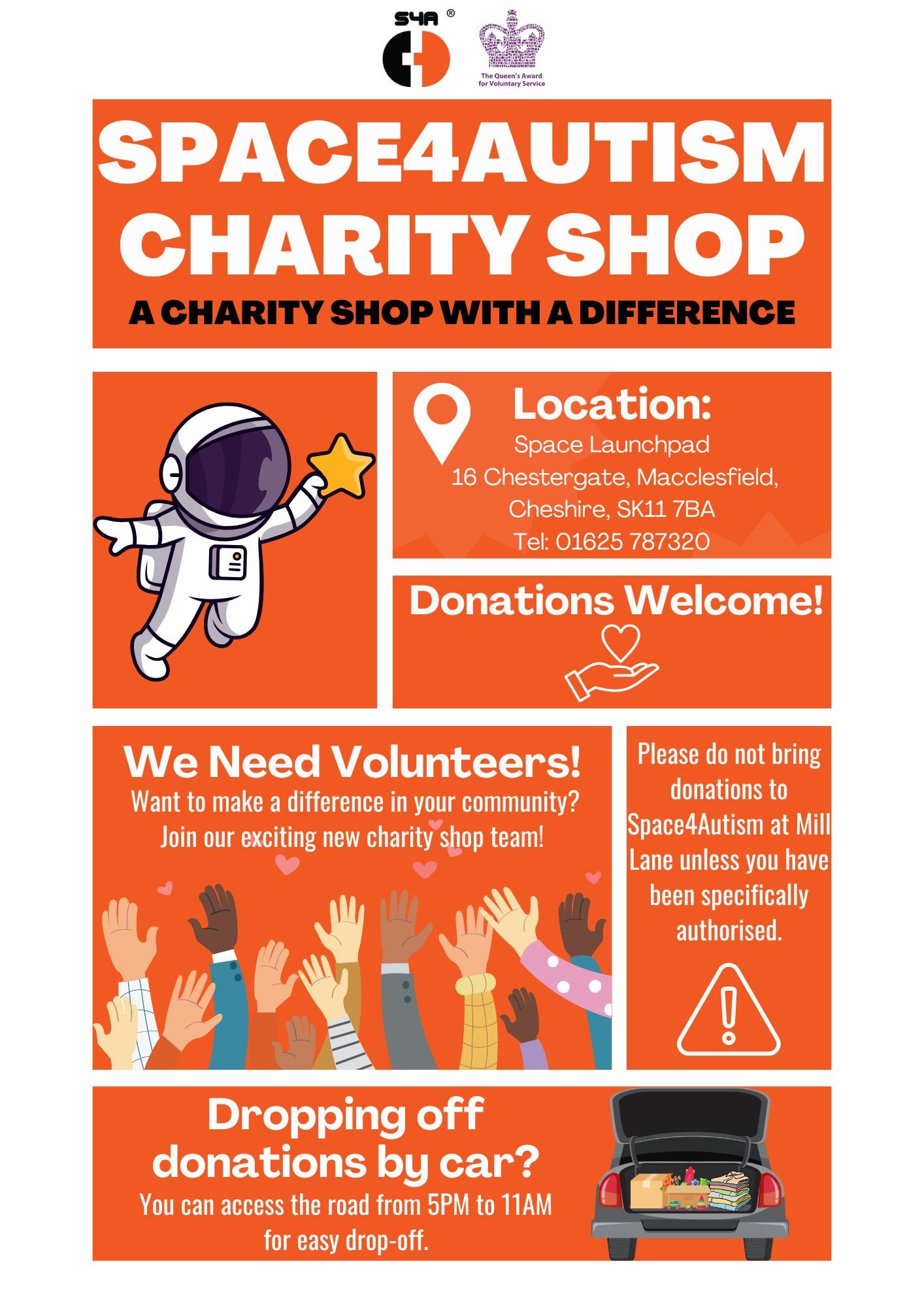 Space Launchpad Charity Shop now open - Space4Autism